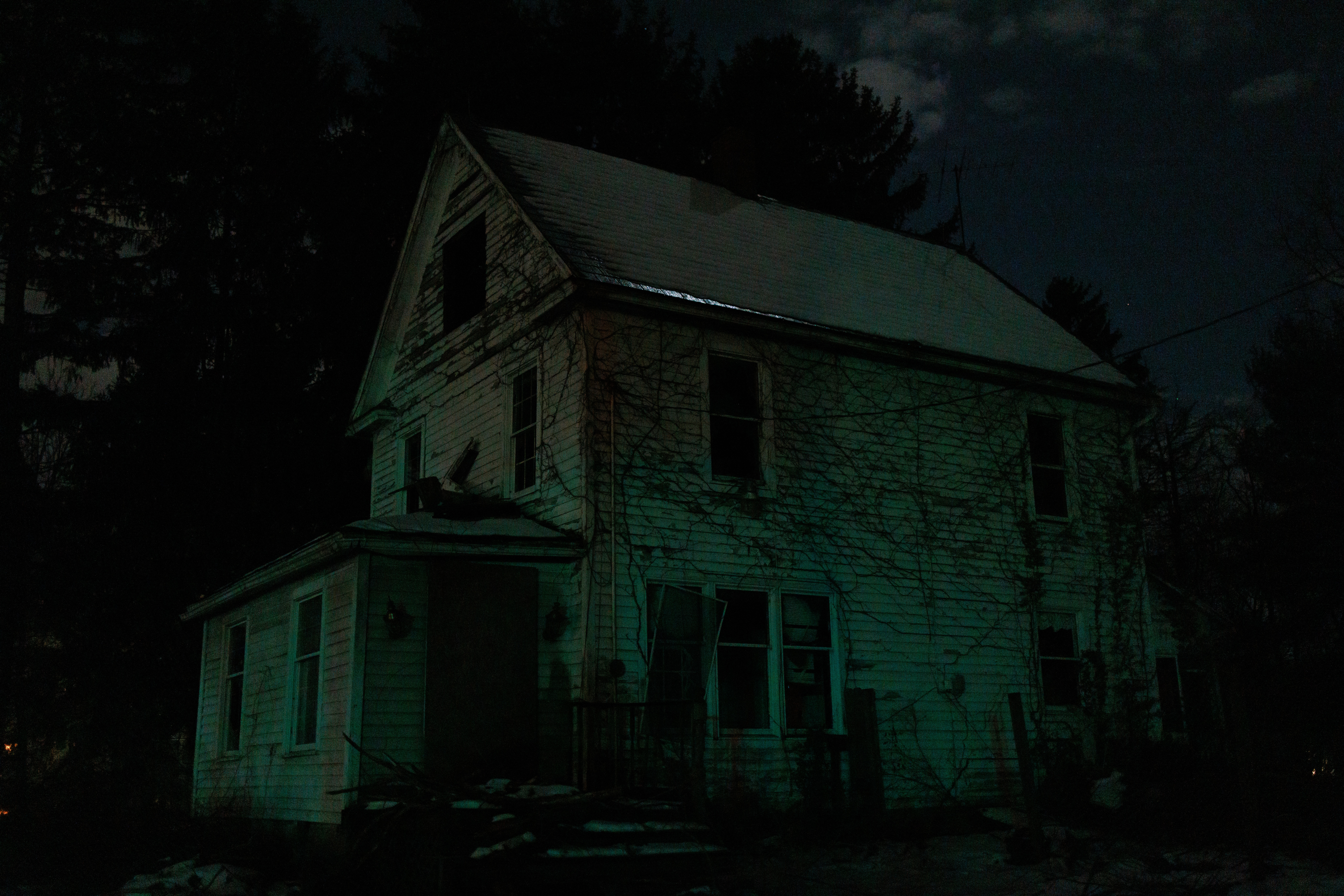 Haunted House At Night