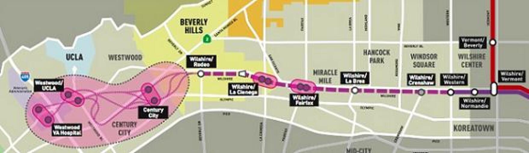 Route for West LA subway, regional connector approved | LAist