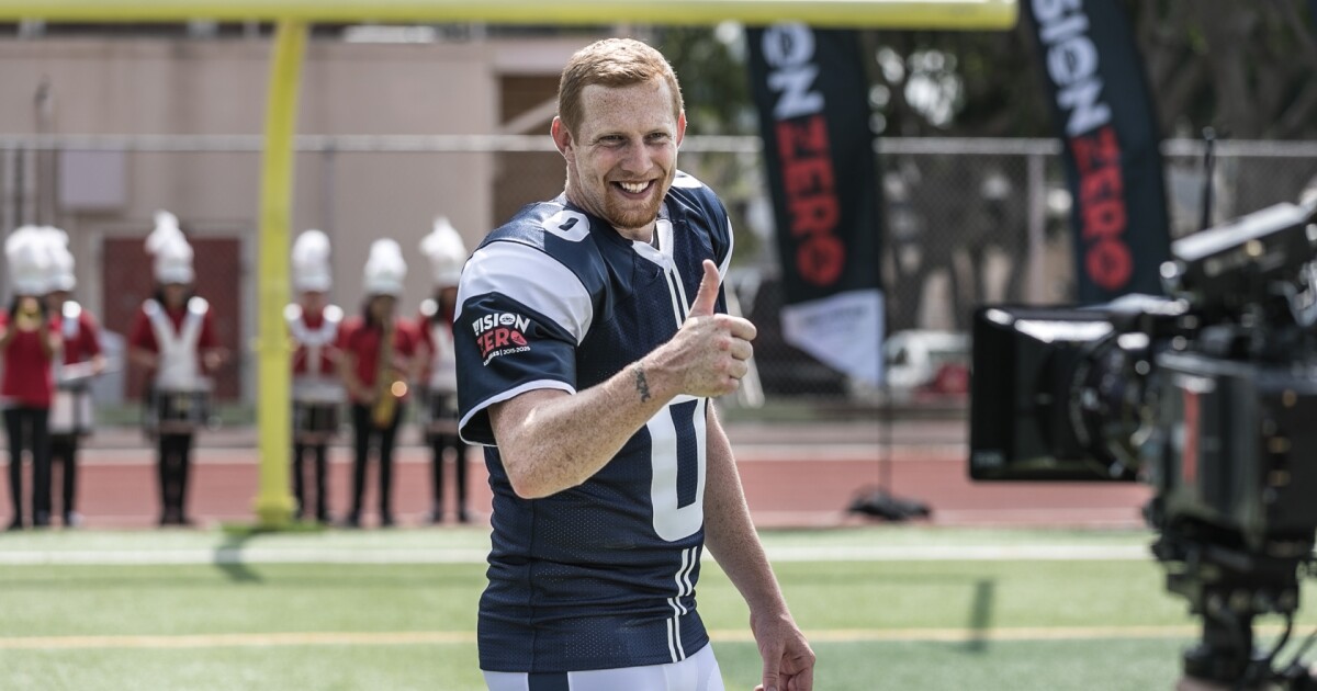 Rams' Johnny Hekker punts for L.A.'s Vision Zero as new hero ambassador ...