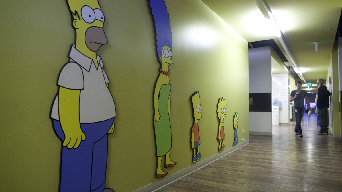 simpson cartoon studio