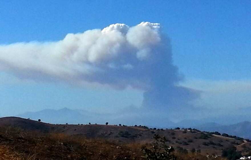 Brush fire shuts Highway 39, forces campground evacuations | LAist