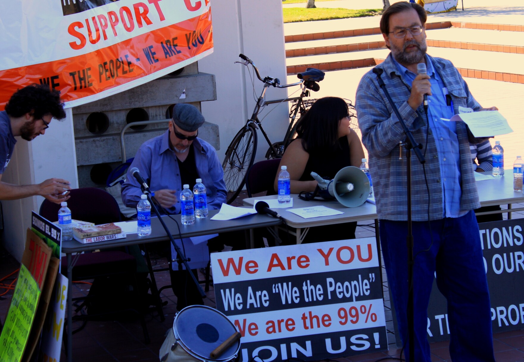 Occupy Riverside start beating the drum at UCR | LAist