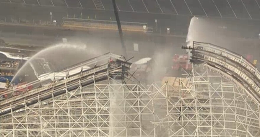 colossus six flags fire