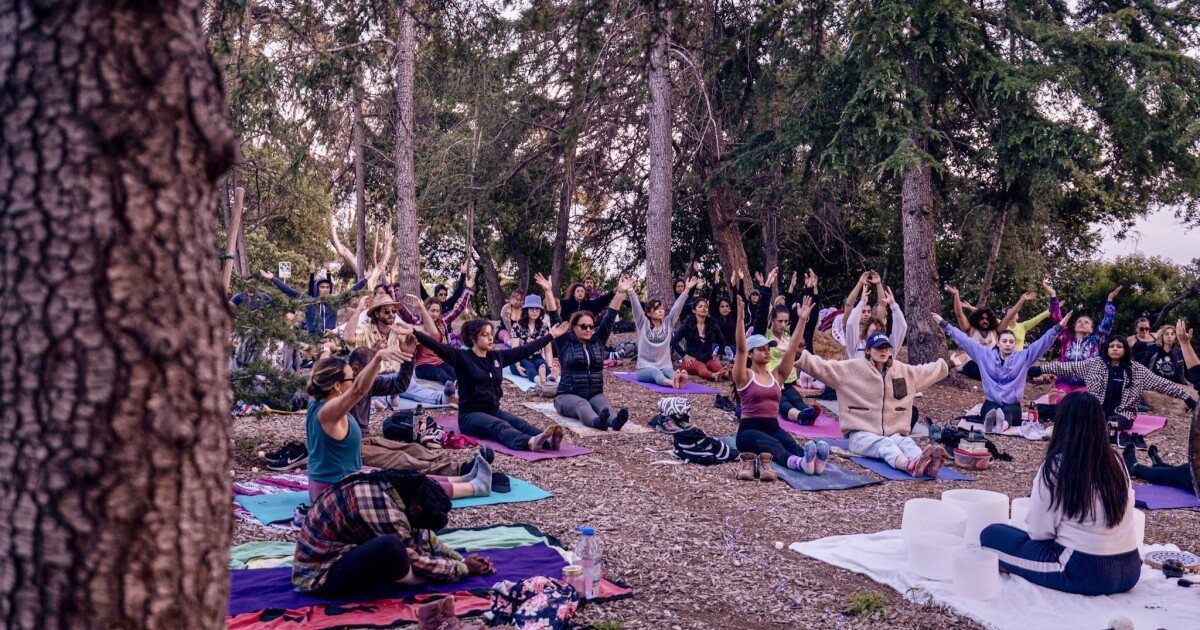 Moonlight yoga and hiking