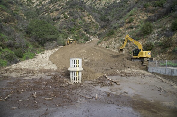 Crews Race To Clear Debris Basins Before More Rain Comes To LA | LAist