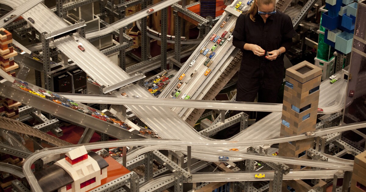 Go inside Chris Burden's kinetic sculpture 'Metropolis II' | LAist