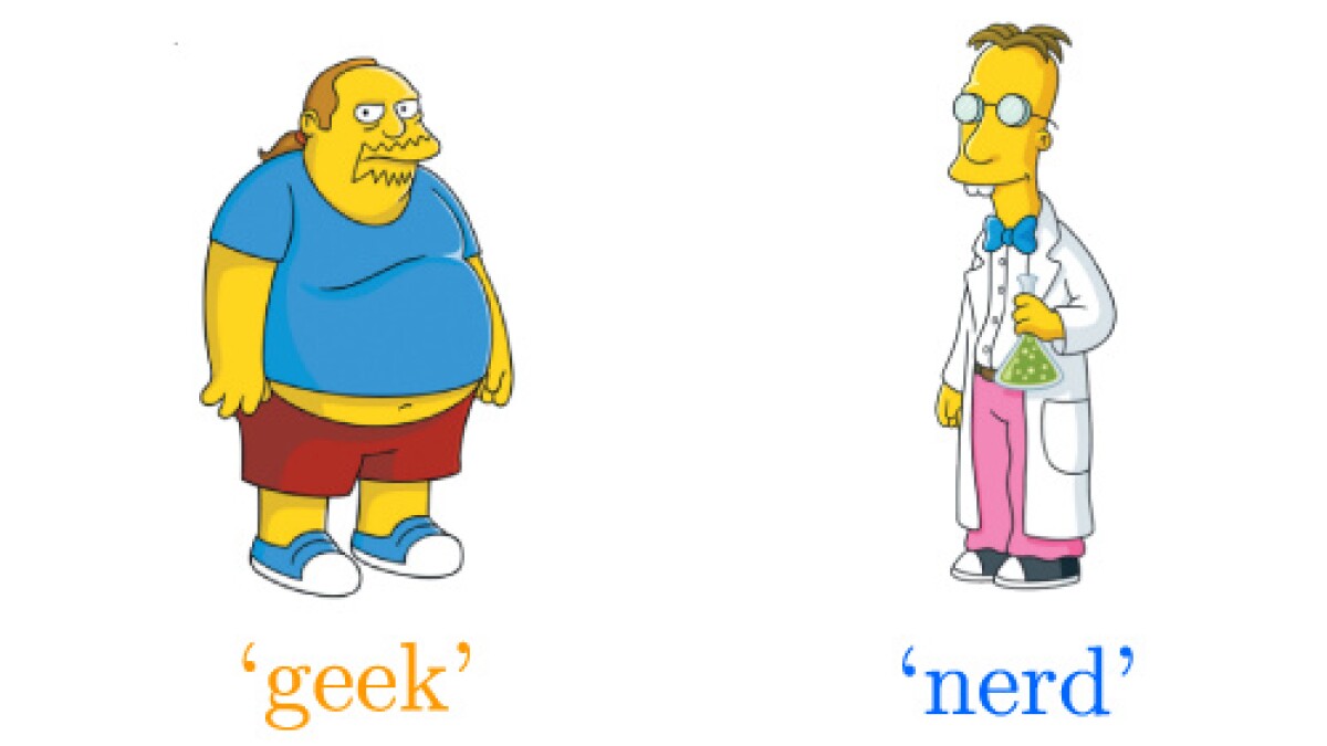 difference between nerds and geeks