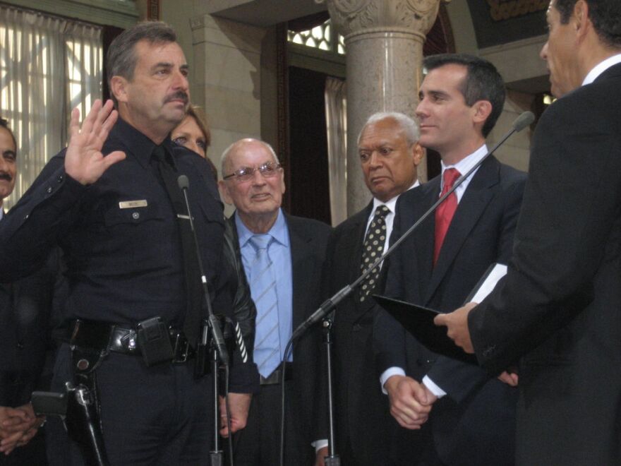 Beck is sworn in as LAPD chief | LAist